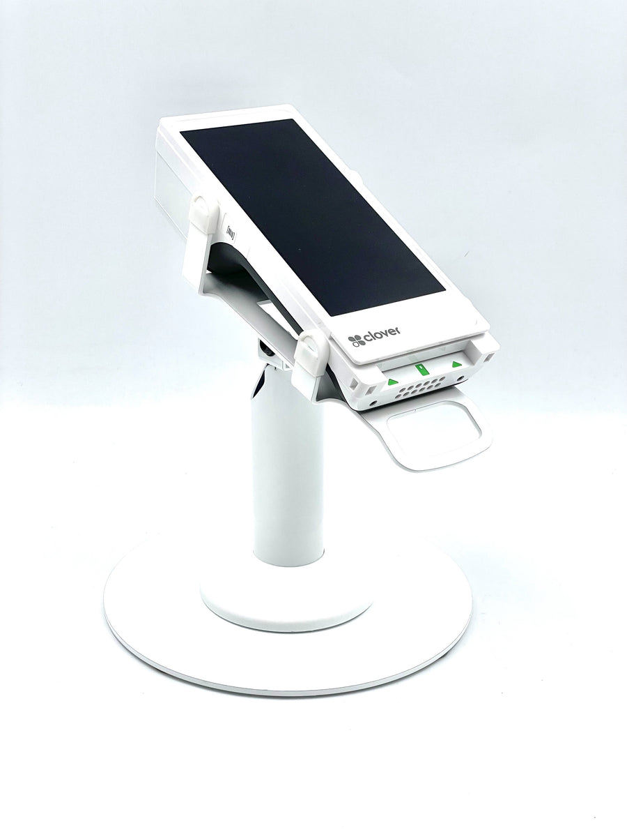 Clover Flex 3 Freestanding Swivel and Tilt Stand with Round Plate (Whi