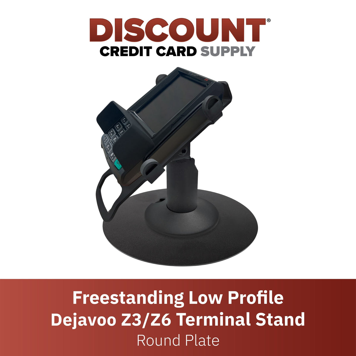 Castles VEGA3000 PIN Pad Low Freestanding Swivel and Tilt Stand with R