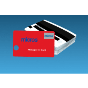 Red MICROS Magnetic ID Cards (25/set)