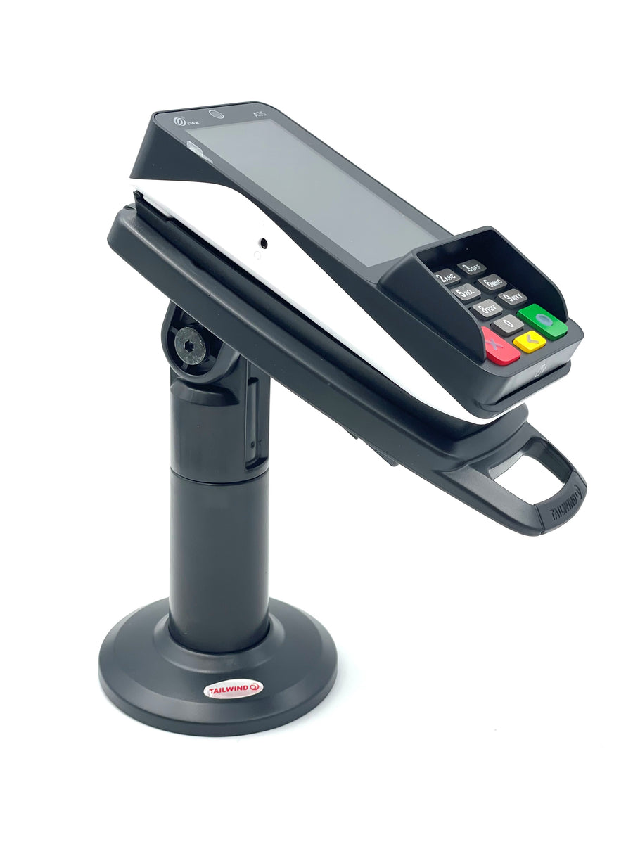 PAX S80 7" Pole Mount Terminal Stand (Slim Design)