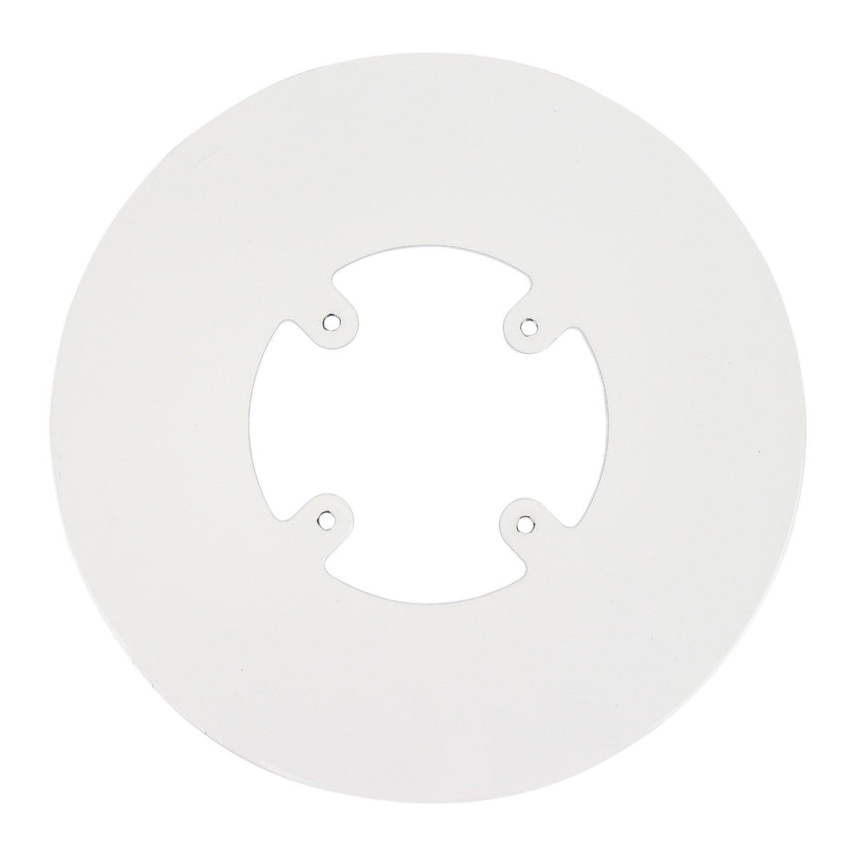 Freestanding White Round Base Plate