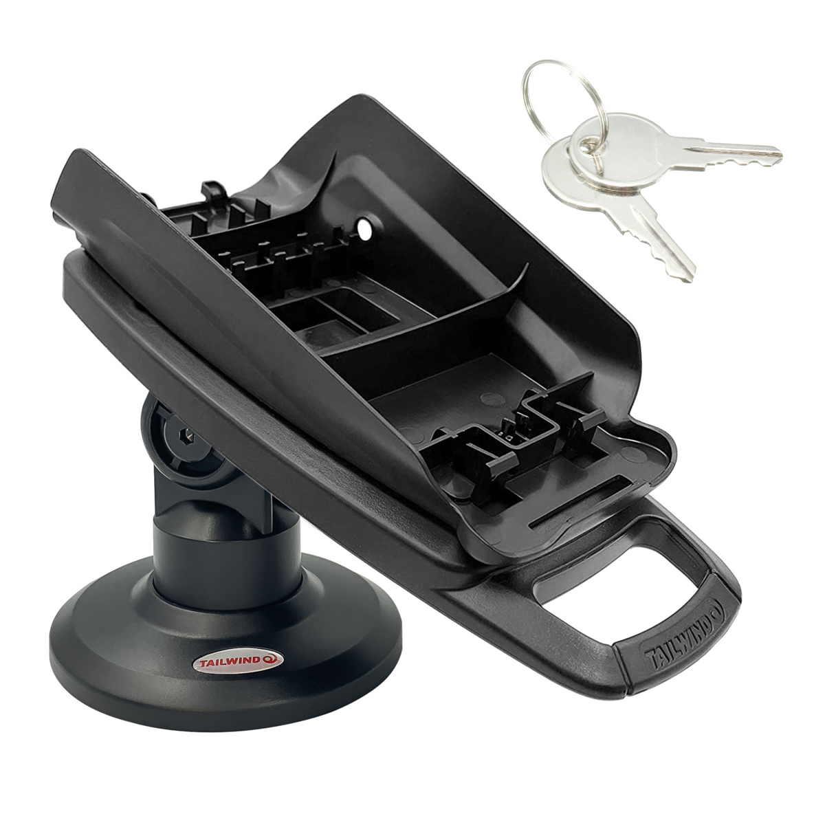 Ingenico Desk 3500/5000 3" Key Locking Compact Pole Mount Terminal Sta