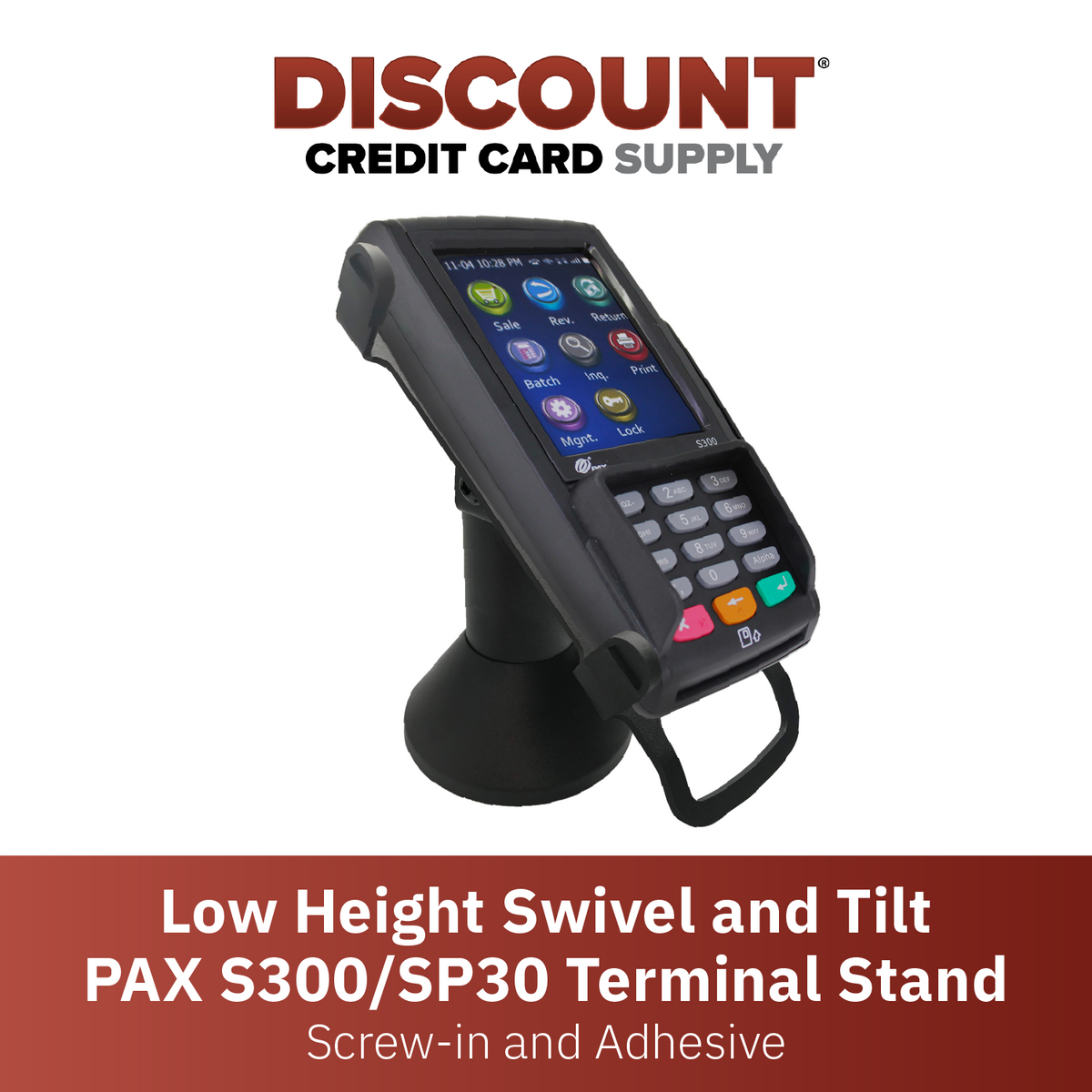 PAX S300 / PAX SP30 Low Swivel and Tilt Stand