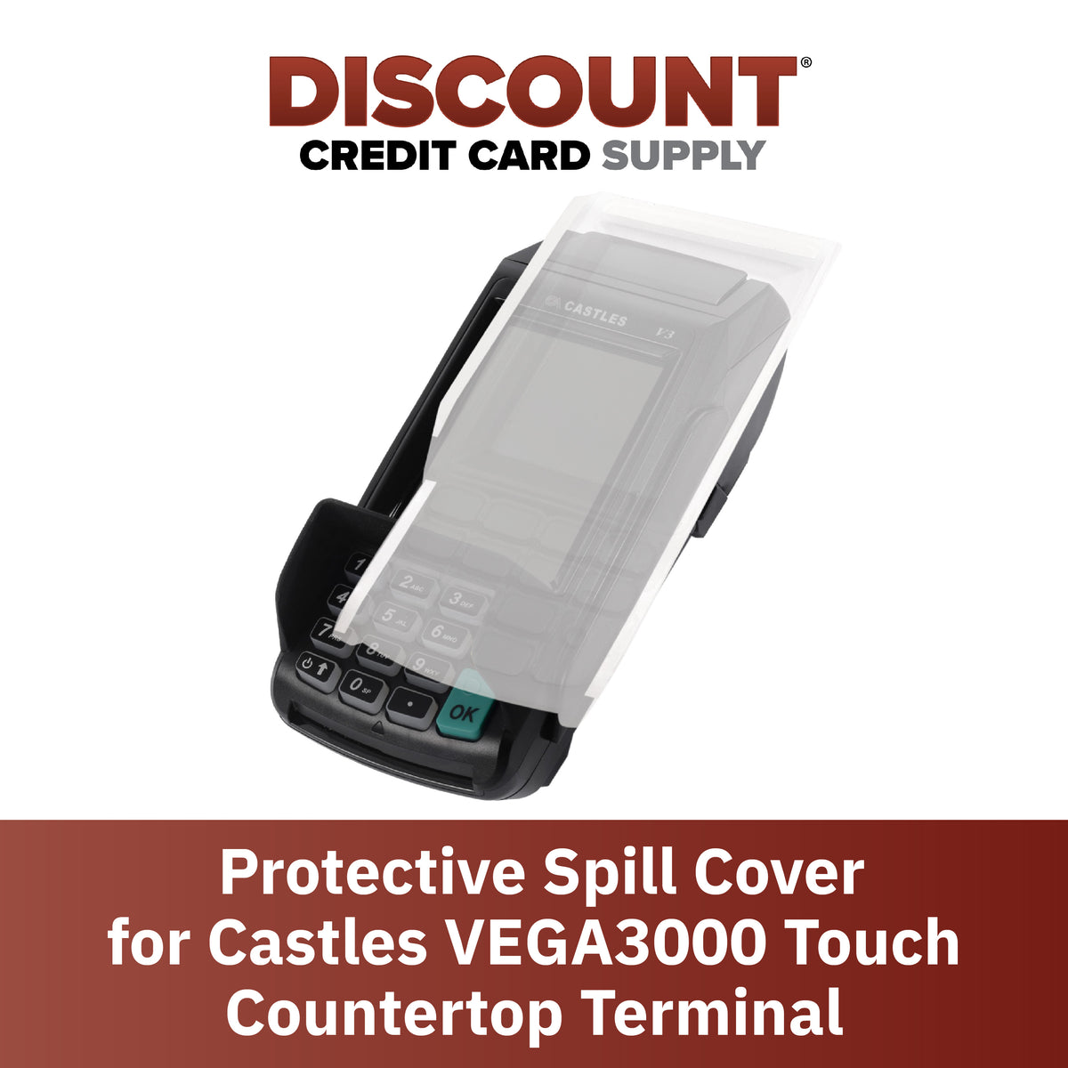 Castles VEGA3000 Countertop Terminal Full Device Protective Cover