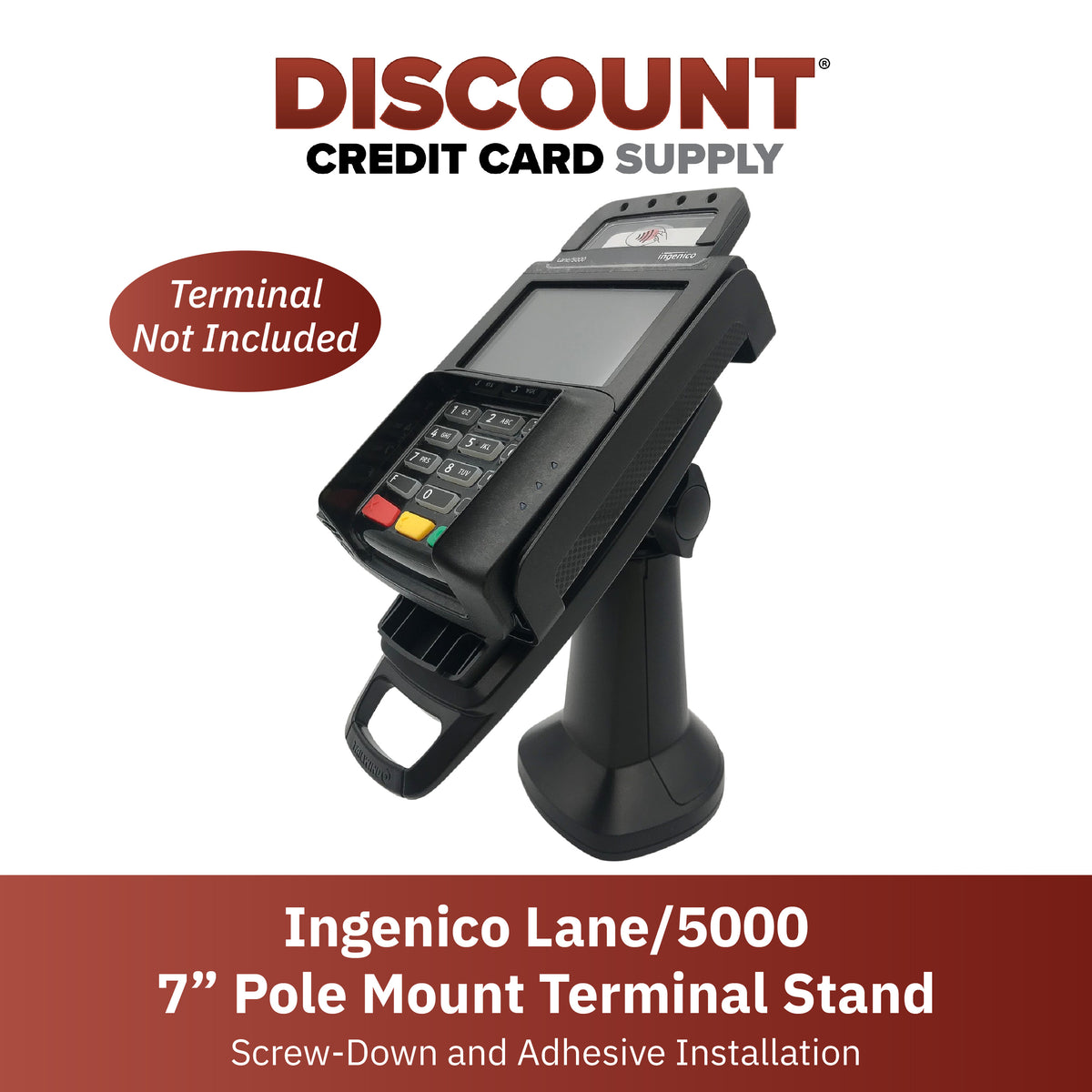 Ingenico Lane/5000 Stand for Terminals (7" Pole Mount)