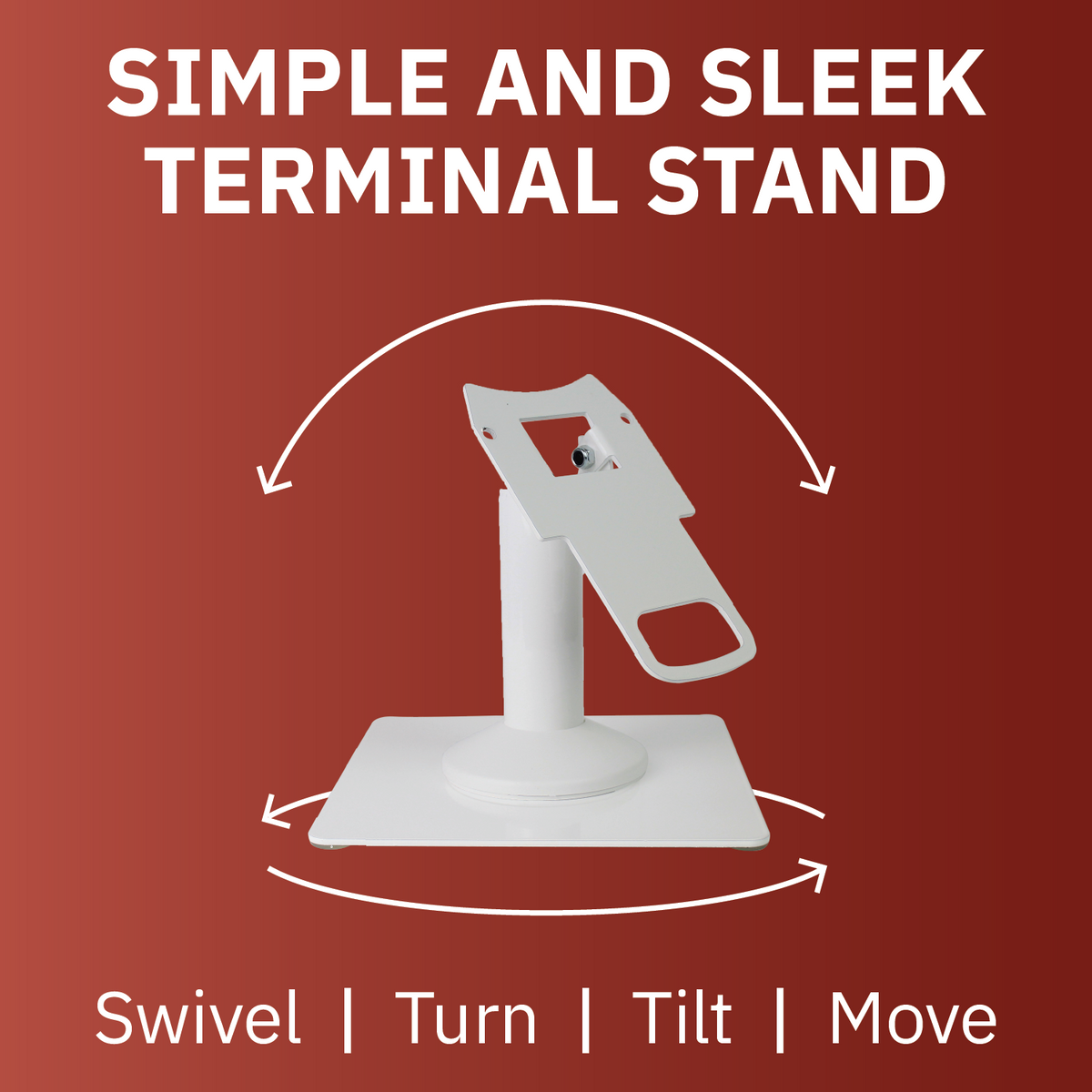 Clover Mini/Clover Mini 3 Freestanding Swivel and Tilt Stand (White) w