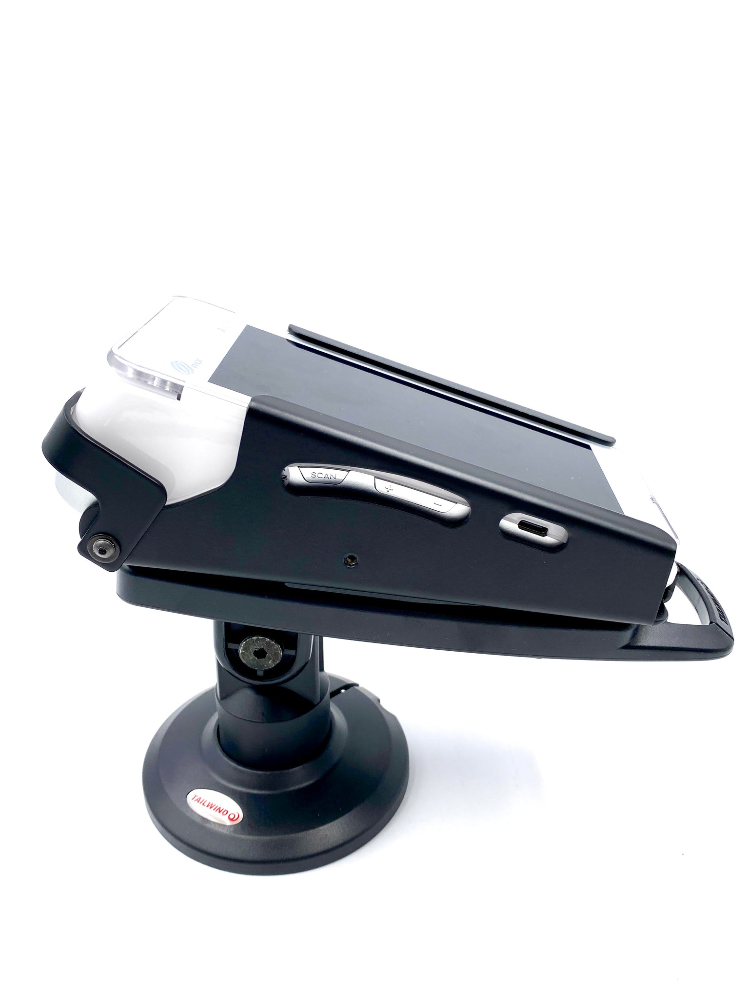 PAX A920 Pro 3" Compact Pole Mount Stand with Metal Plate