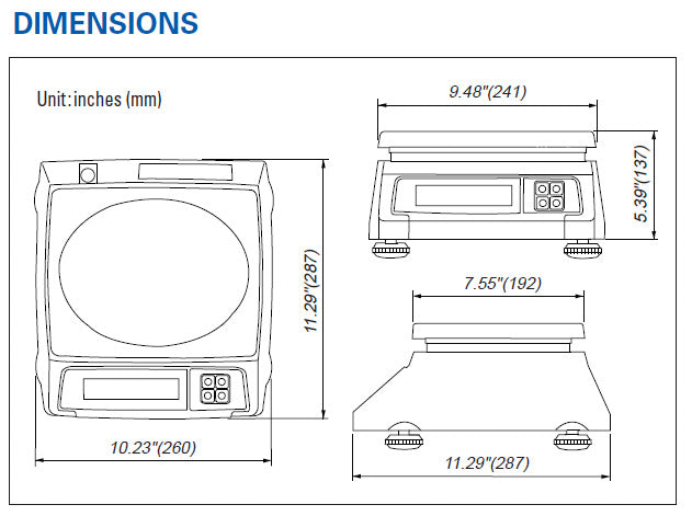 CAS Corp SW-RS (20LB) POS Interface Scale Refurb